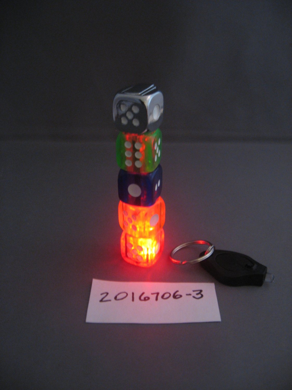 Flashing LED Dice Lighter Perfect Las Vegas Butane Fueled Lighter