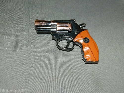 Sightless .357 Magnum Gun Pistol Shaped Jet Torch Lighter With White ...