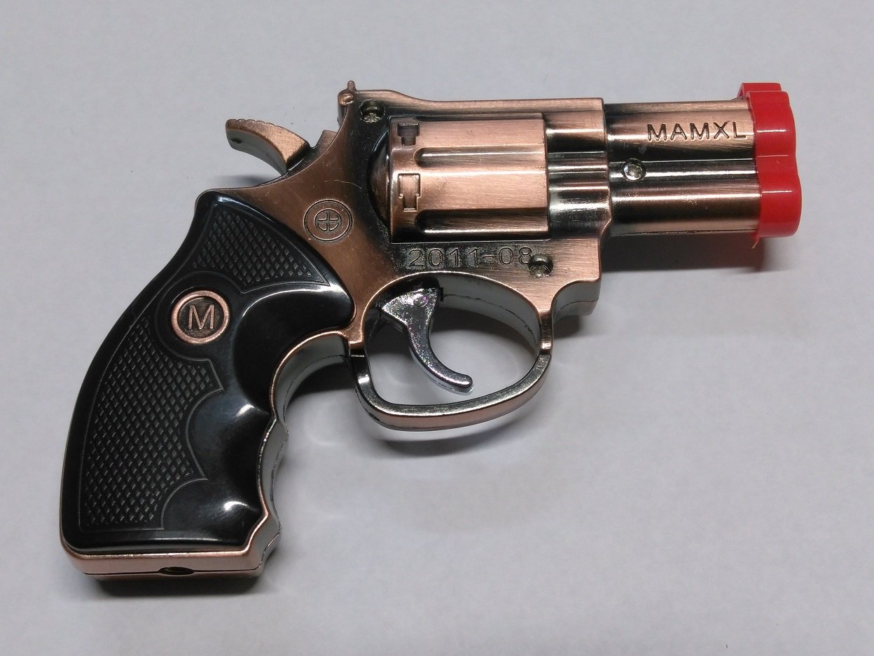 BRASS MAMXL Gun Pistol Jet Torch Lighter With Red Laser USA Stocked