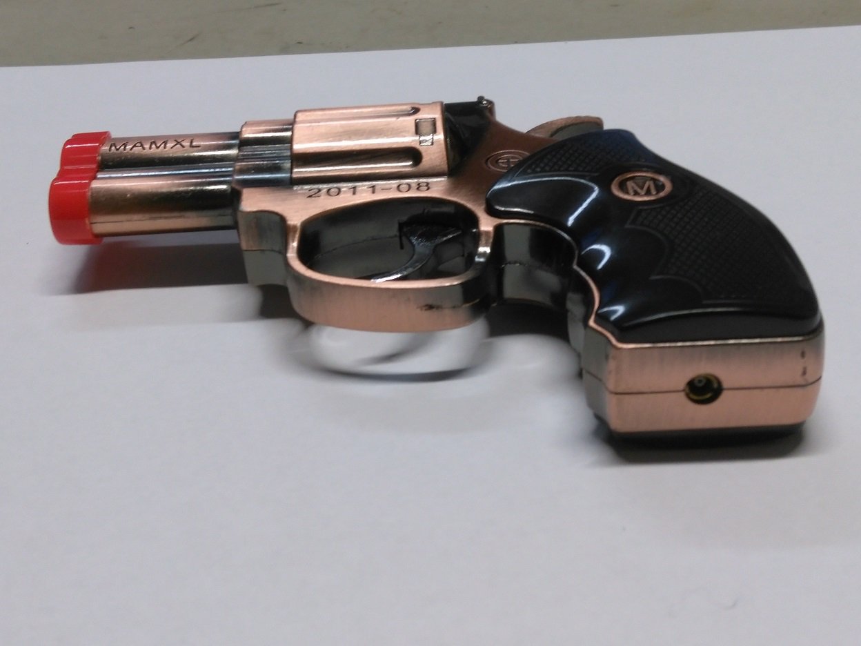 BRASS MAMXL Gun Pistol Jet Torch Lighter With Red Laser USA Stocked