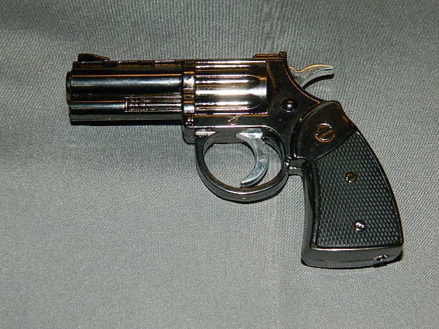 Medium Size Pistol Gun Revolver Jet Torch Lighter With White LED ...