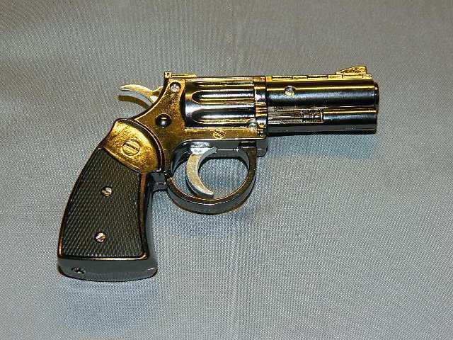 Medium Size Pistol Gun Revolver Jet Torch Lighter With White LED ...
