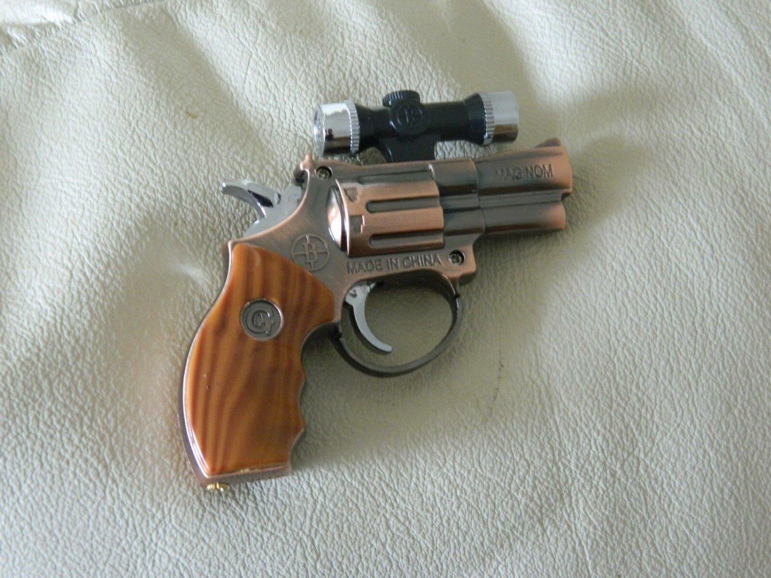 .357 Magnum Gun Shaped Jet Torch Lighter with USA Legal Laser Site ...