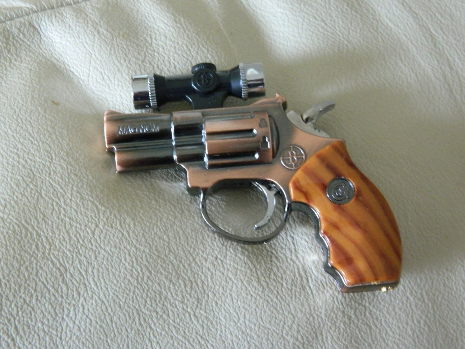 .357 Magnum Gun Shaped Jet Torch Lighter with USA Legal Laser Site ...