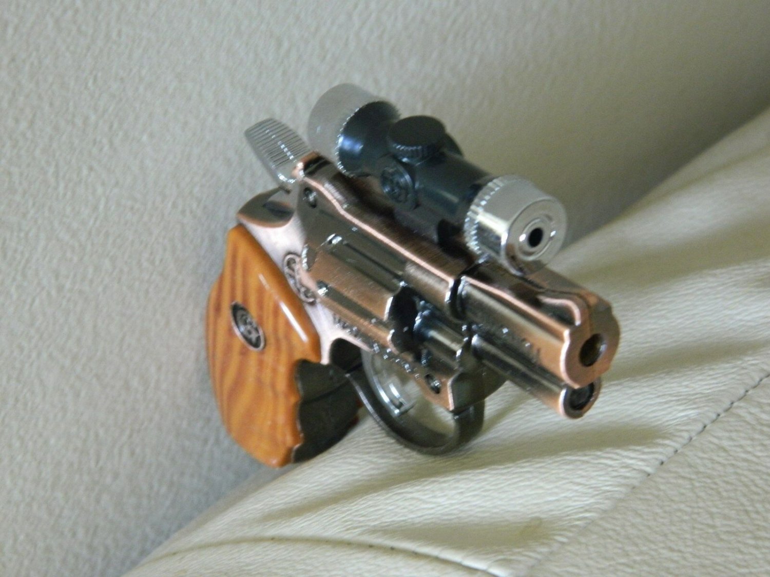 .357 Magnum Gun Shaped Jet Torch Lighter with USA Legal Laser Site ...