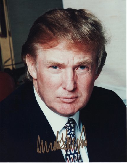 Autographed Donald Trump Photo
