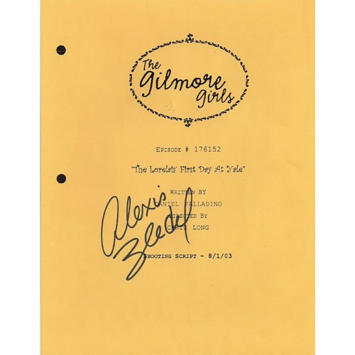 GILMORE GIRLS ALEXIS BLEDEL SIGNED SCRIPT + COA