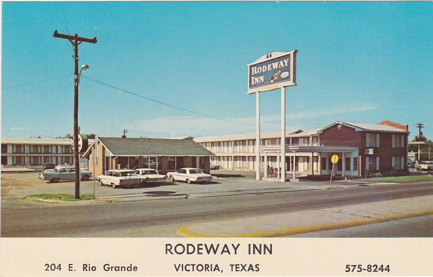 Rodeway Inn Victoria Texas 1960s Postcard