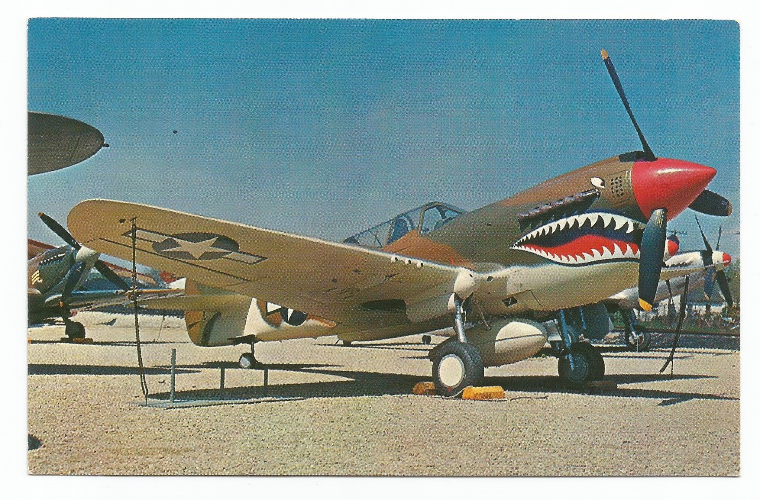 Curtiss P-40N Warhawk Fighter Aircraft Postcard