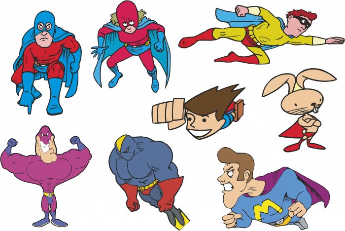 Superhero Wall Decal Assortment Packs