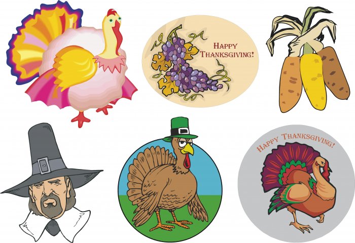 Thanksgiving Wall Decal Assortment Packs