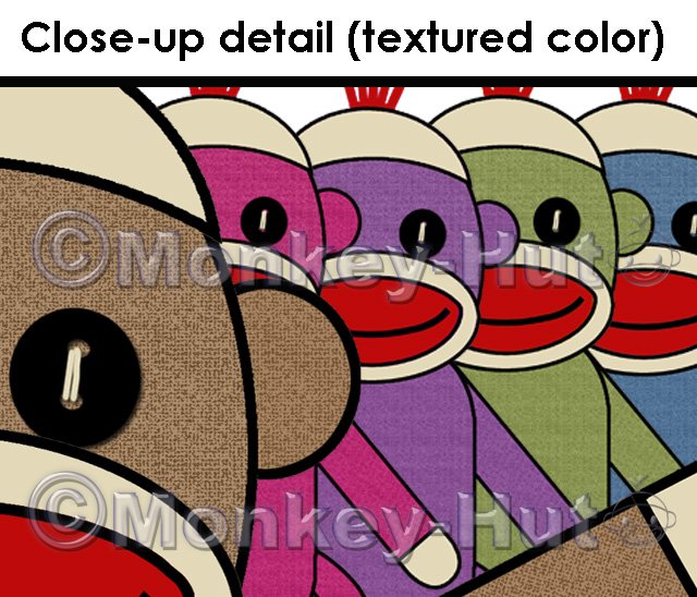 SOCK MONKEY clip art MEGA party set - COMMERCIAL USE