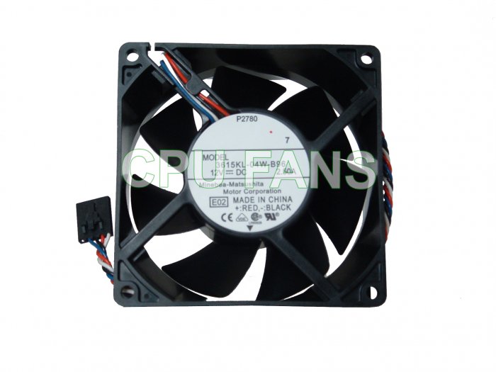 Dell CPU Case Fan NMB 3615KL-04W-B96 2.50A 5-pin/4-wire plug