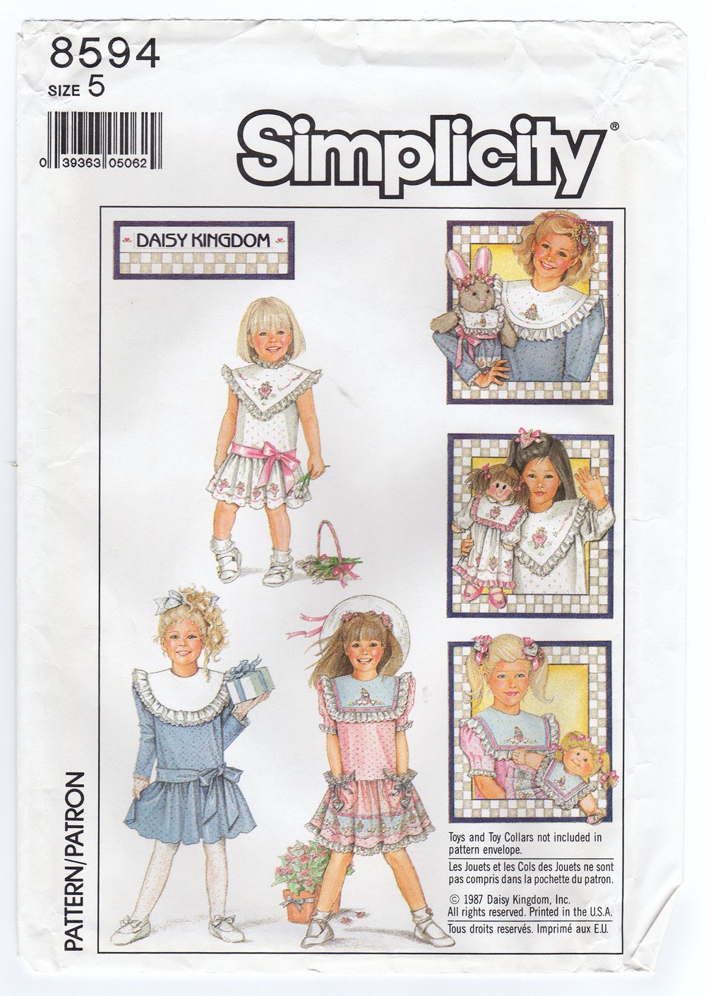 Simplicity 8594 Sewing Pattern Child's Dress Daisy Kingdom detachable ...