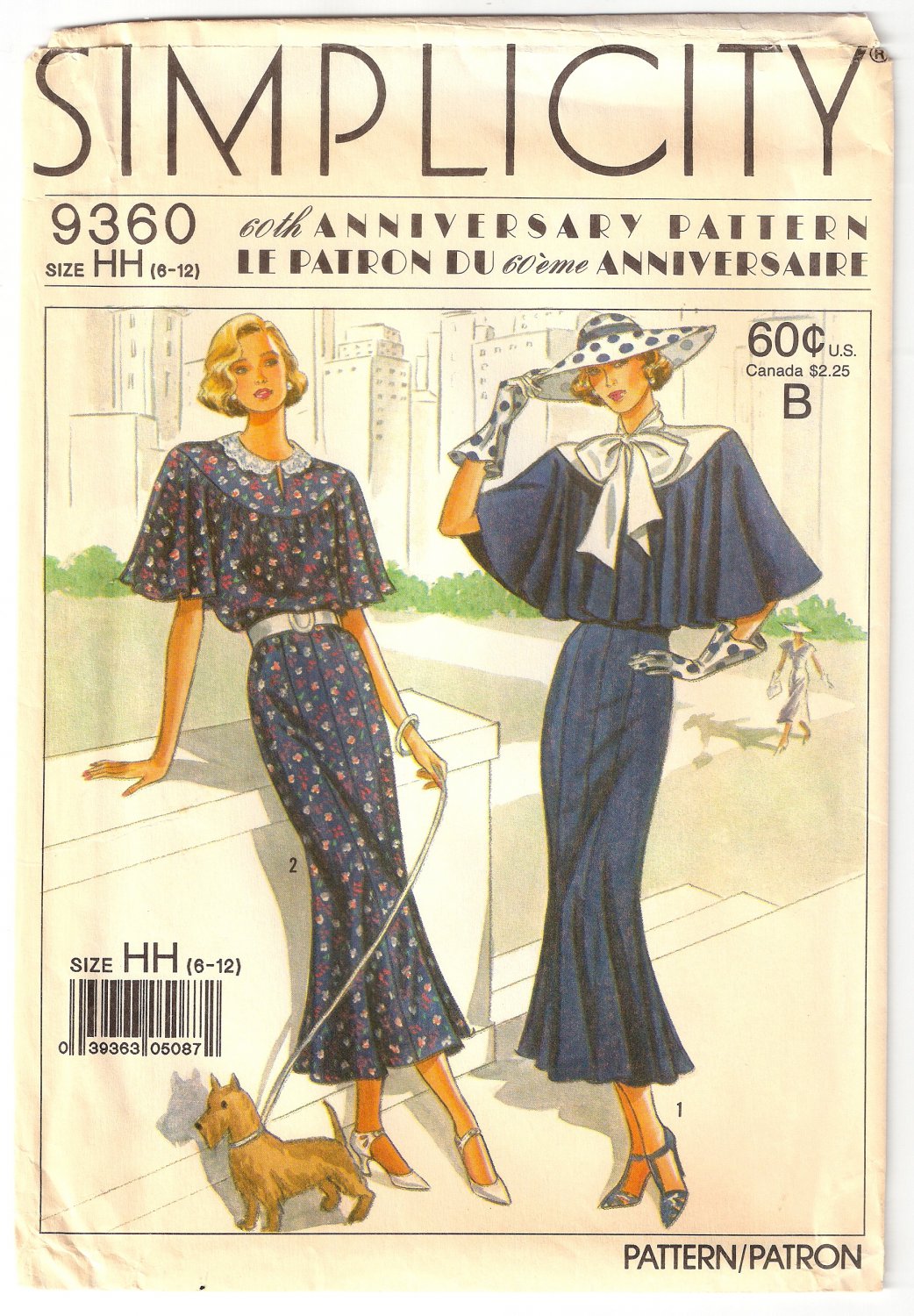 Simplicity 9360 Sewing Pattern 60th Anniversary Misses Town Dress with ...