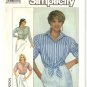 Simplicity 8576 Sewing Pattern Misses' Shirts Button Front 2 sleeve ...