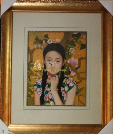 Girl~Chinese Characters,Chinese Suzhou Embroidery