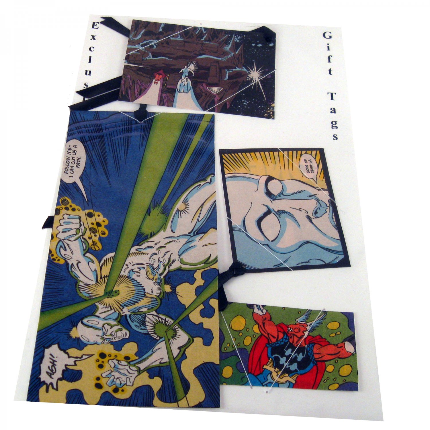 Comic Book Art Gift Tag Set