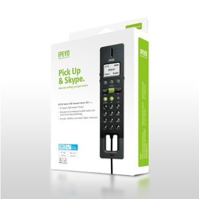 Ipevo Free 2 Black - Best USB Skype Phone With LCD For Voip - Black FR ...
