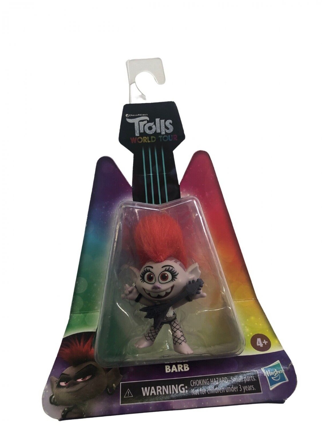TROLLS World Tour Barb with Rock Guitar 3” Figure DreamWorks 2019 NEW