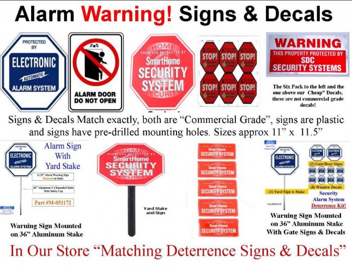 Commercial Grade CCTV Security Surveillance Video Warning! Deterrence ...