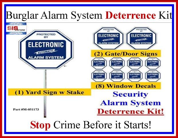 Commercial Grade Security Burglar Alarm Warning! Deterrence System ...