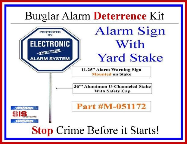 Commercial Grade Security Burglar Alarm Warning! Deterrence System ...