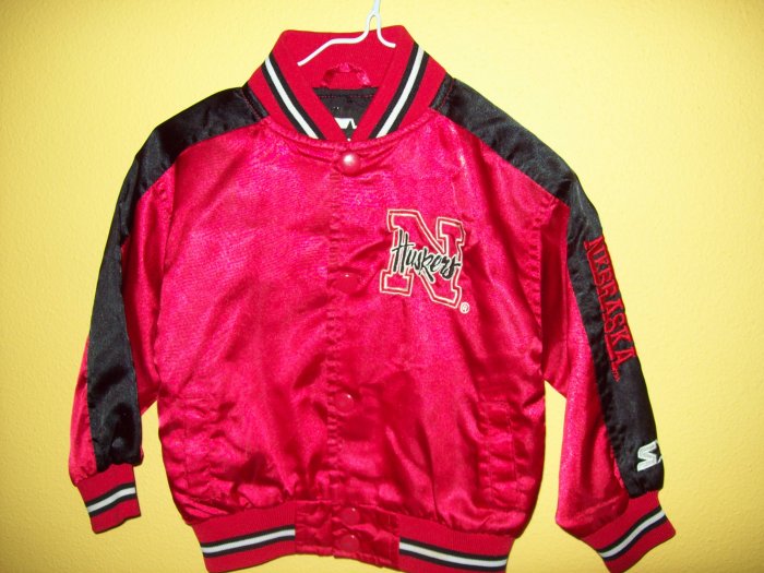 Starter Nebraska Husker Satin Jacket Size 24 months FREE USA SHIPPING!