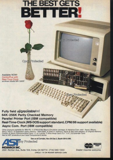 AST Research 1982 Vintage Computer Ad