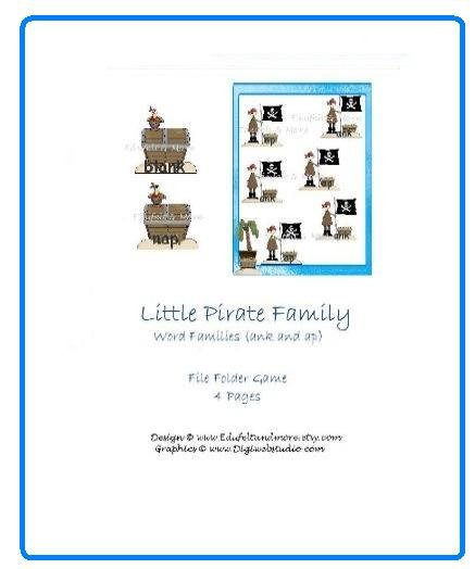File Folder Game - Little Pirate Family (ank-ap) PDF Format