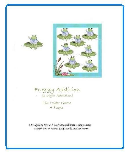 File Folder Game - Froggy Addition ( 2 digits without regrouping ) PDF ...