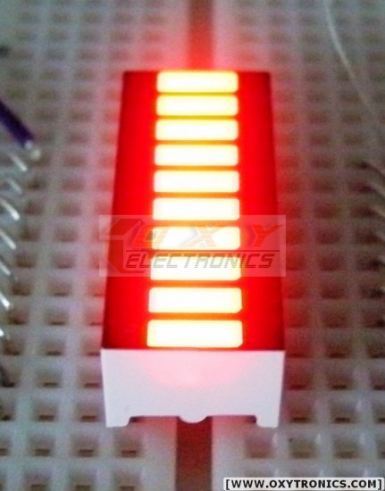 10 SEGMENT LED BARGRAPH Array Dual LED Color RG New