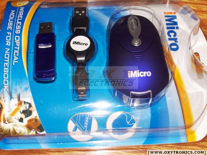iMicro Optical Wireless Mouse Laptop Notebook MO-16SBL