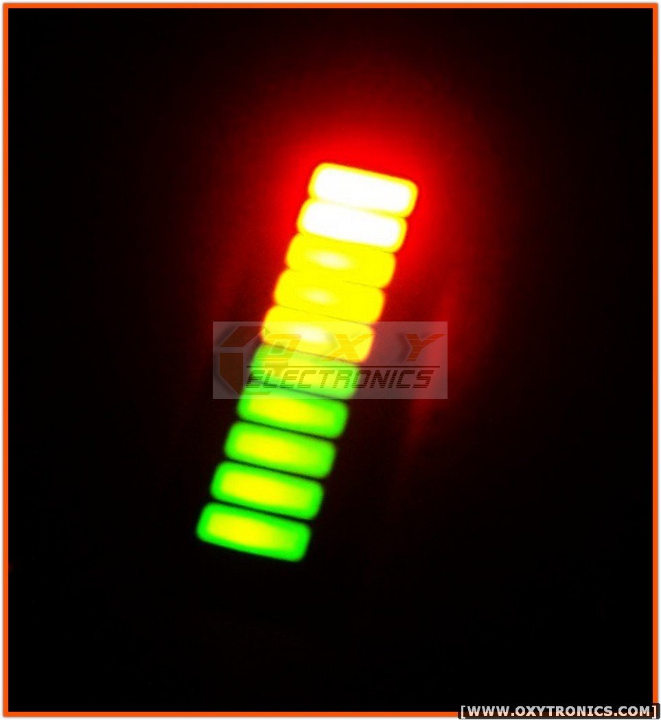1 Pcs 10 Segment Led Bargraph Array Fixed Tri Color New