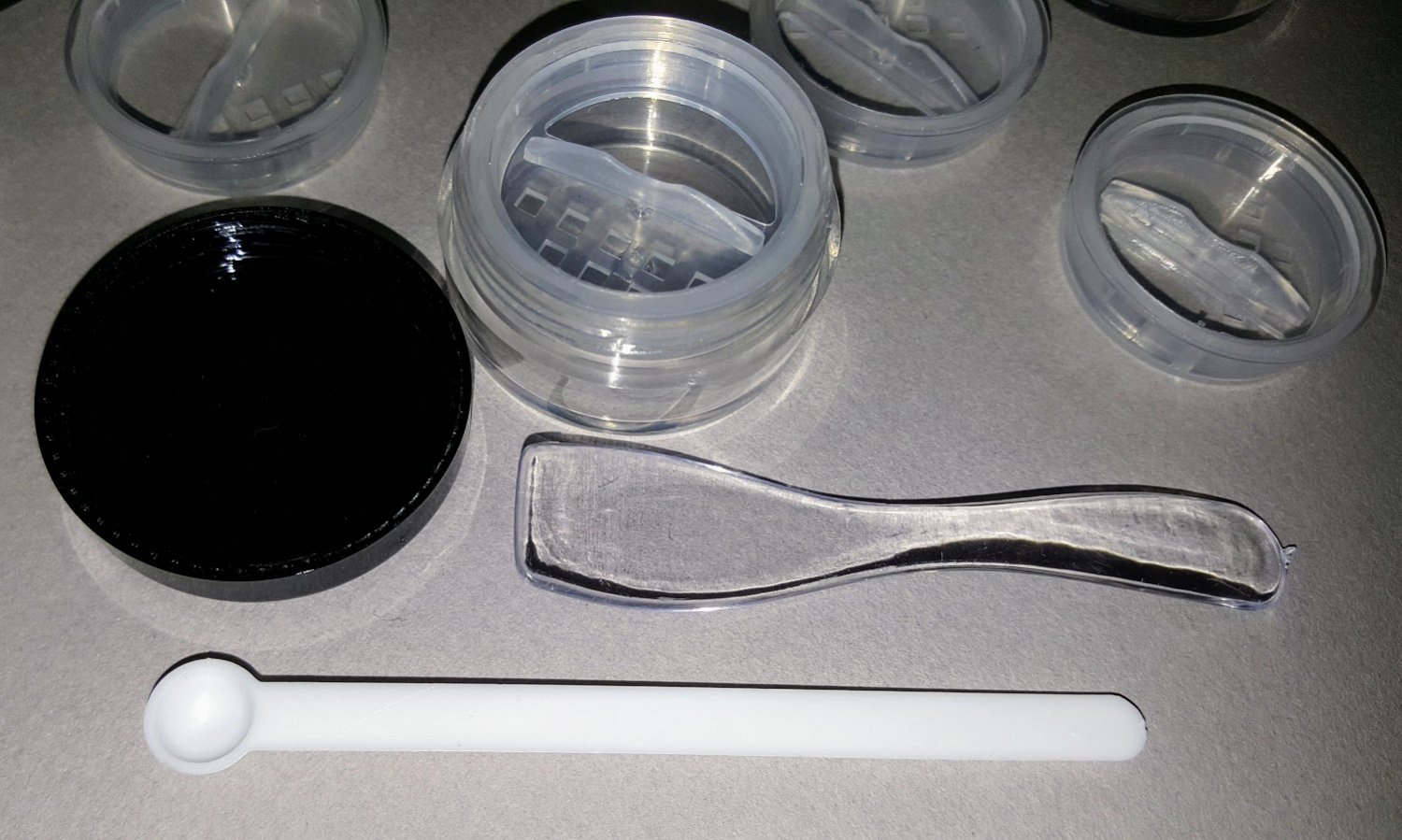 CLOSE-OUT Set of 5 Travel Size 10gr ROTATING Sifter Jars Containers for ...