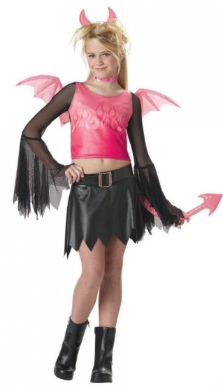 Size: Medium #00255 Pink Devil Hot Stuff Child Costume