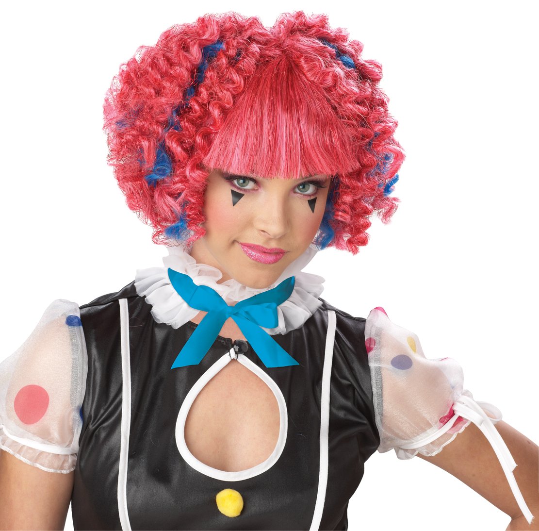 Clown Sassie Spirals Costume Wig