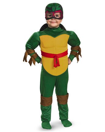 Boys Raphael Toddler Muscle Costume 2T