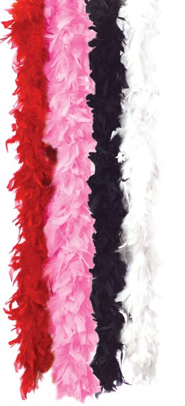 #60113-White Feather Boa Fashion Flapper Costume Accessory