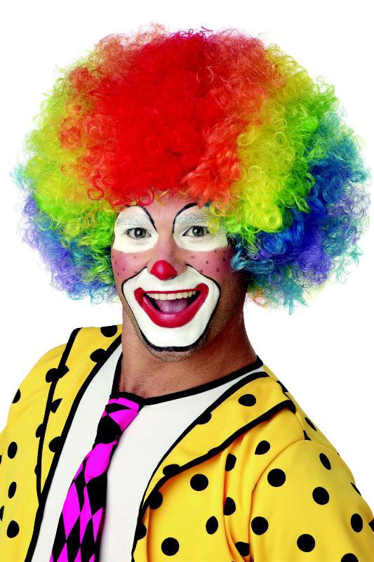 #60087 Ronald McDonald Jumbo Curly Circus Clown Adult Costume Wig