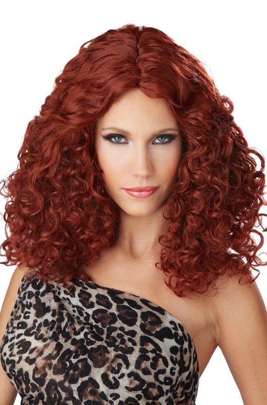 #70738 Sexy Bodacious Waves Girls Gone Wild Adult Red Costume Wig