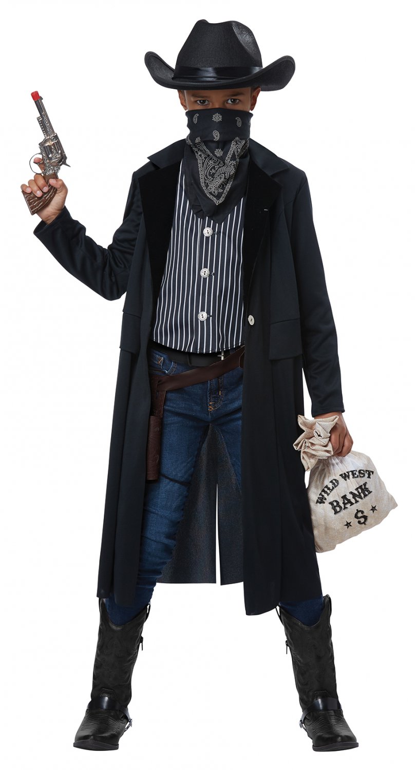 Western Cowboys Wild Wild West Sheriff Outlaw Child Costume Size: Small ...