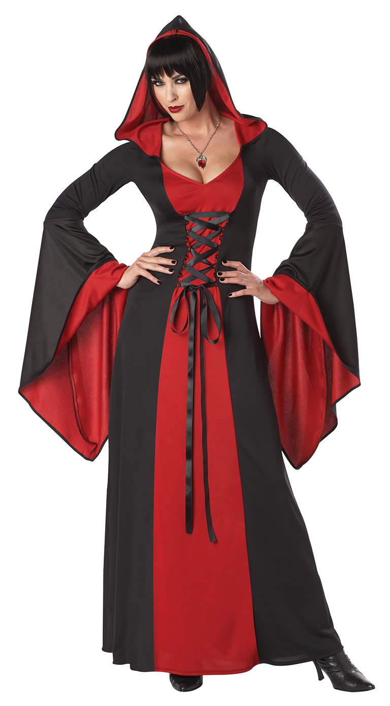 Size: X-Small #01148 Gothic Demon Vampire Hooded Robe Adult Costume
