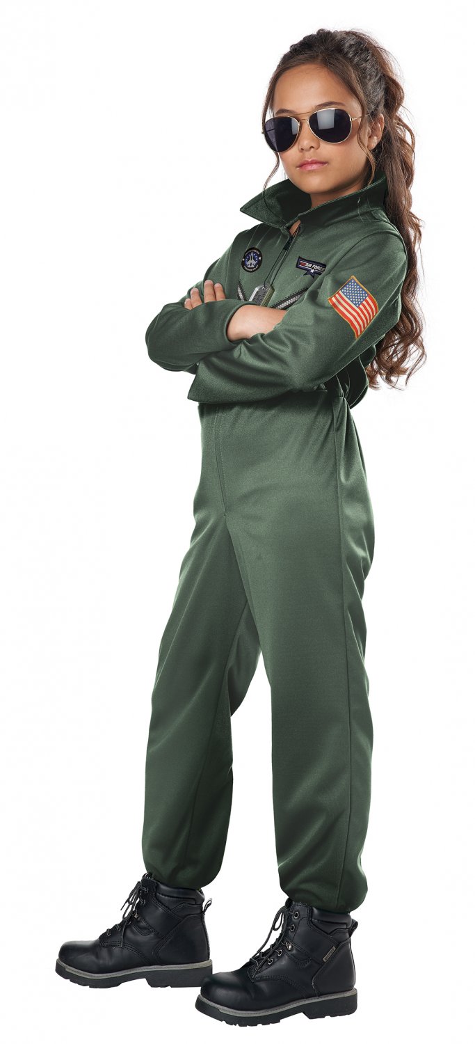Size: Medium #00552 Captain Fighter Pilot Air Force Military Child Costume