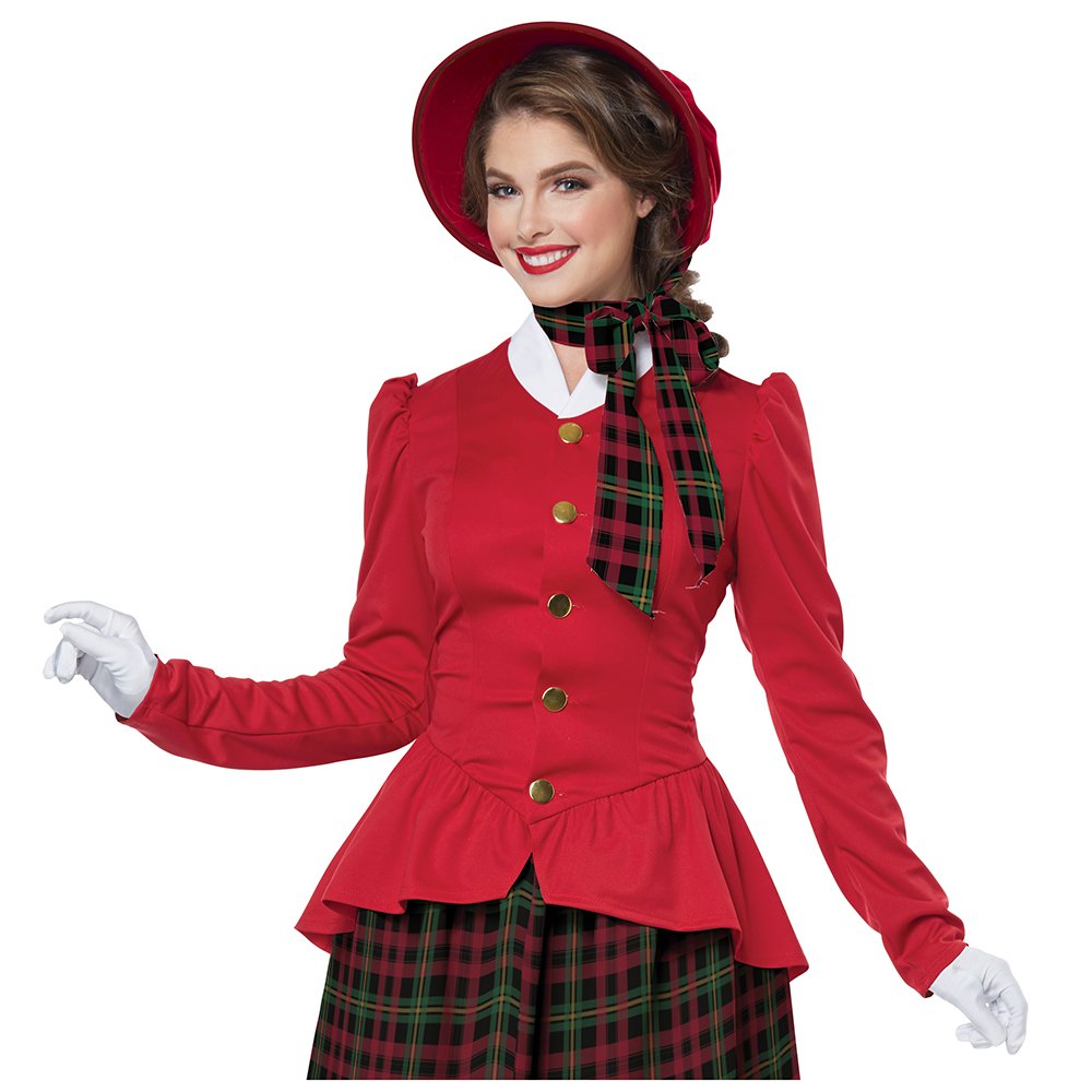 Size: X-Large #01515 Holiday Caroler Woman Christmas Adult Costume