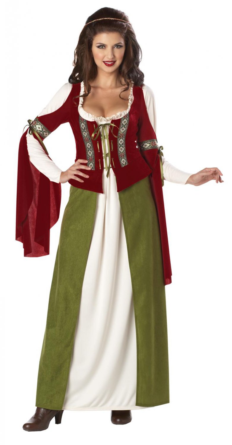 Size: Small #01157 Medieval Maid Marian Renaissance Robin Hood Adult ...