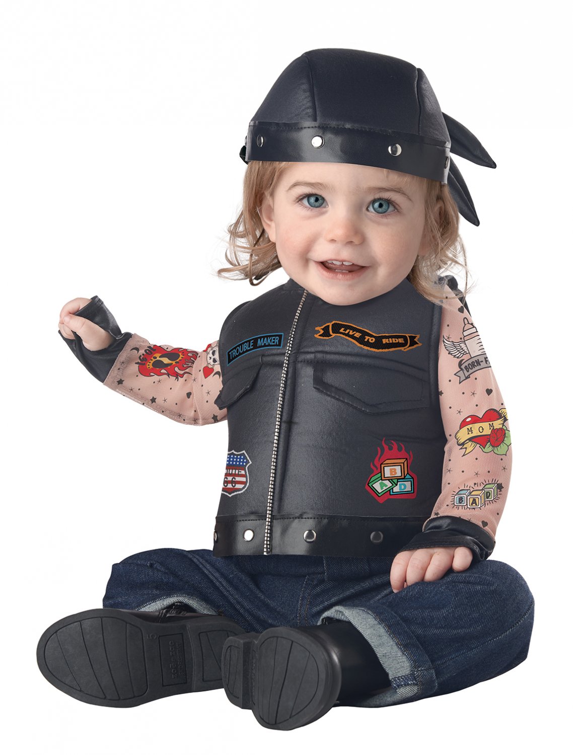 Size: 6-12 Months #10053 Born to Ride Harley Davidson Motorcycle Gang ...