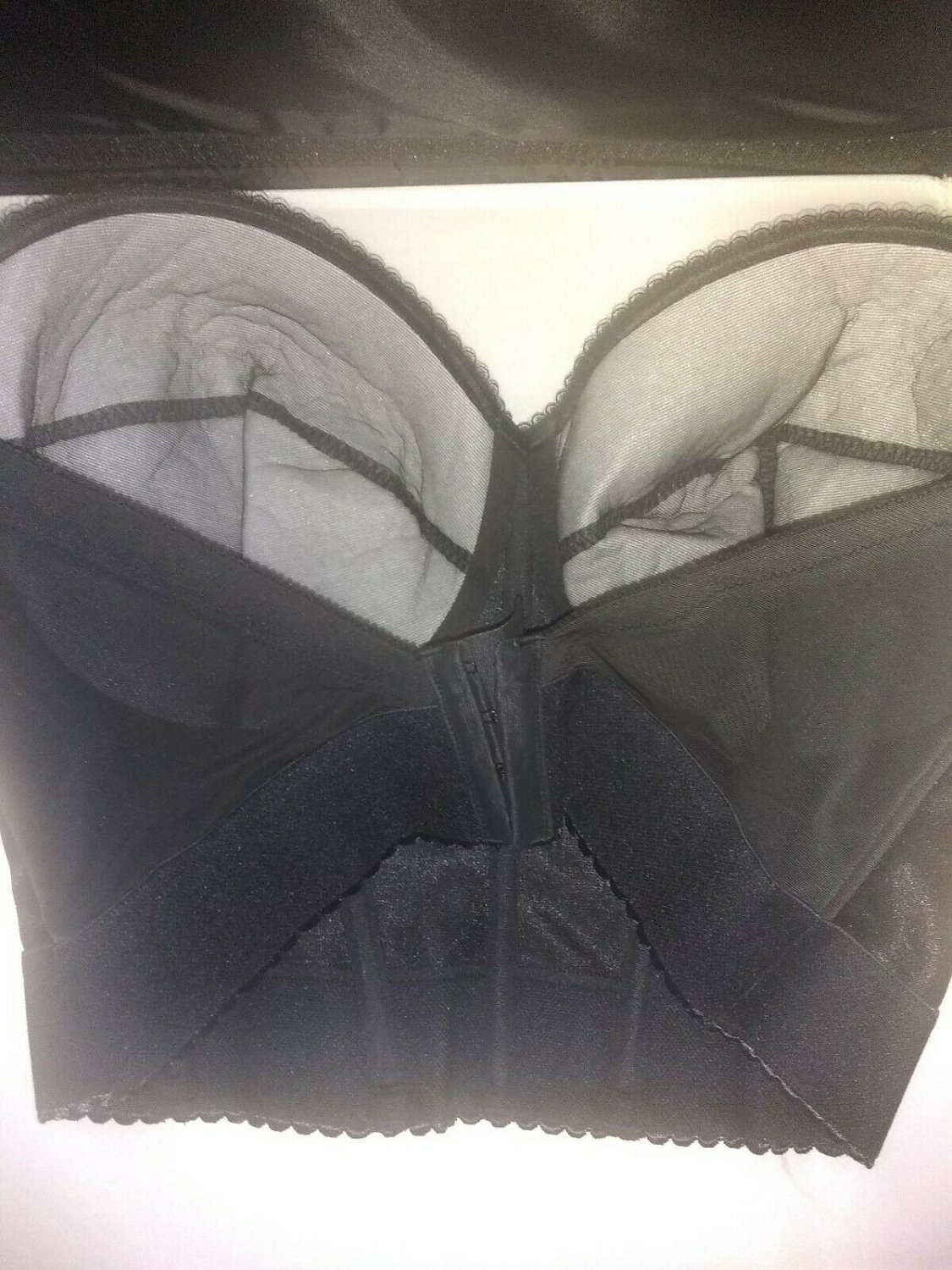 DOMINIQUE NOEMI STRAPLESS LONGLINE BRA, BLACK, 38DD