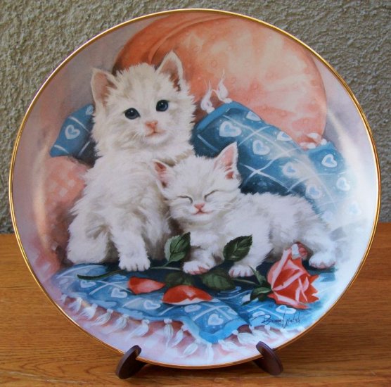Franklin Mint "Purrfectly Precious" Plate by Brian Walsh