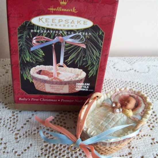 Harlem Bassinet 1997 Hallmark Ornament Baby's First Christmas